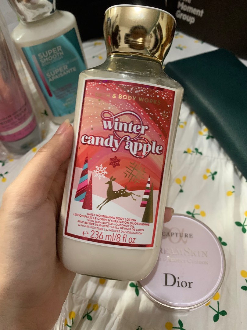 Bath & Body Works Winter Candy Apple lotion, Beauty & Personal Care ...
