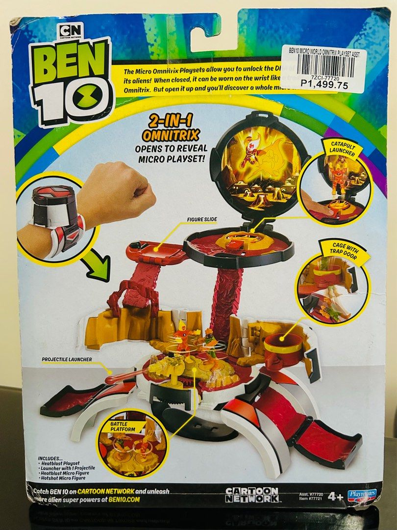 Ben 10 Heatblast Micro World Omnitrix Playset; SRP: ₱1499.75, Hobbies ...