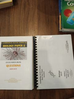 Biology Cambridge IGCSE O' Level Past Year Paper Question Set (0610 ...