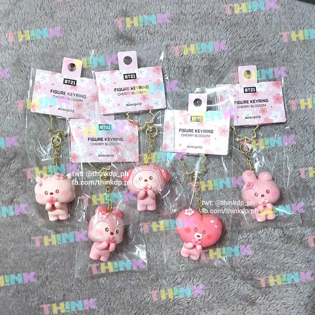 BT21 Minini Cherry Blossom Keyring, Hobbies & Toys, Memorabilia & Collectibles, K-Wave on Carousell