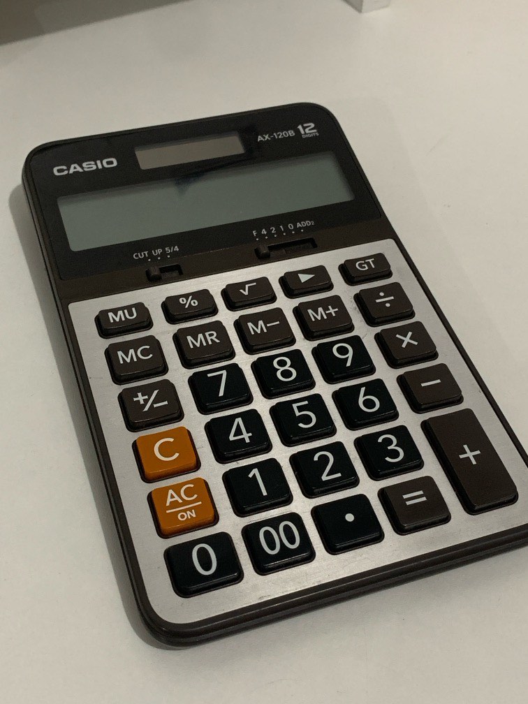 Casio calculator (AX-120B), Computers & Tech, Office & Business Technology on Carousell