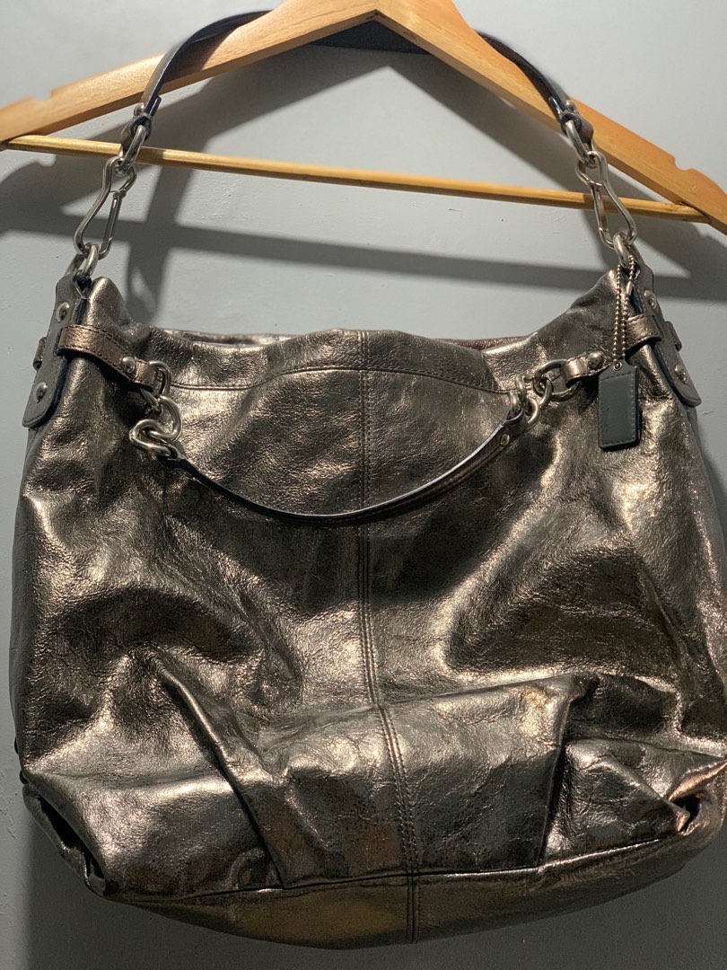 Coach Brooke Metallic Leather Purse, Women's Fashion, Bags & Wallets ...