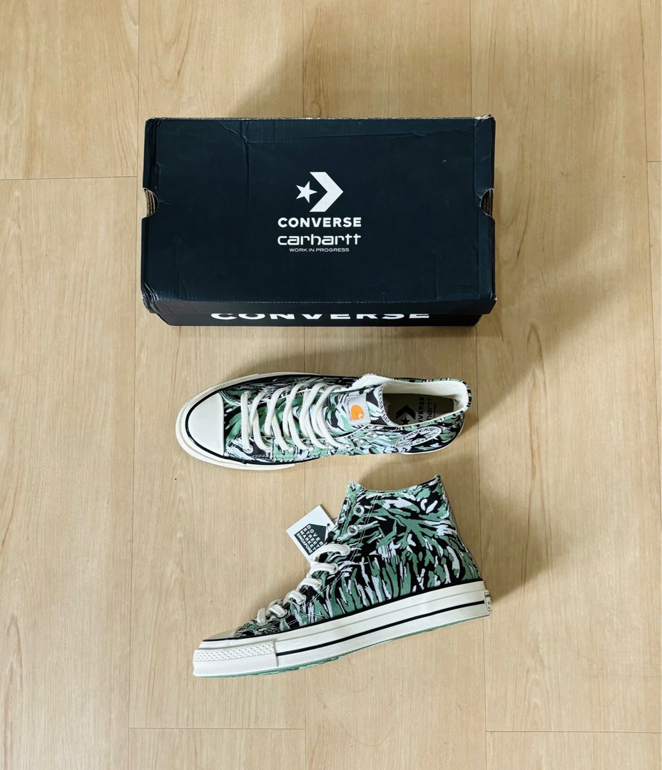 Converse CT 70s Hi x Carhartt (Hinterland), Fesyen Pria, Sepatu , Sneakers di Carousell