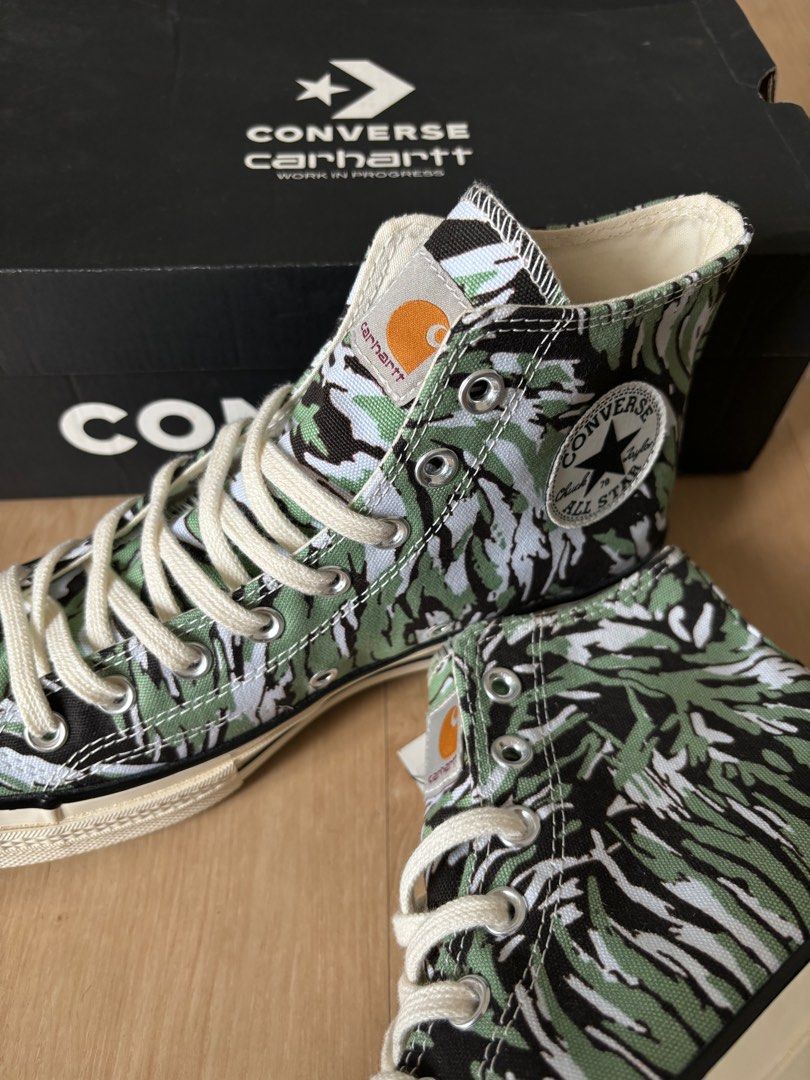Converse CT 70s Hi x Carhartt (Hinterland), Fesyen Pria, Sepatu ...