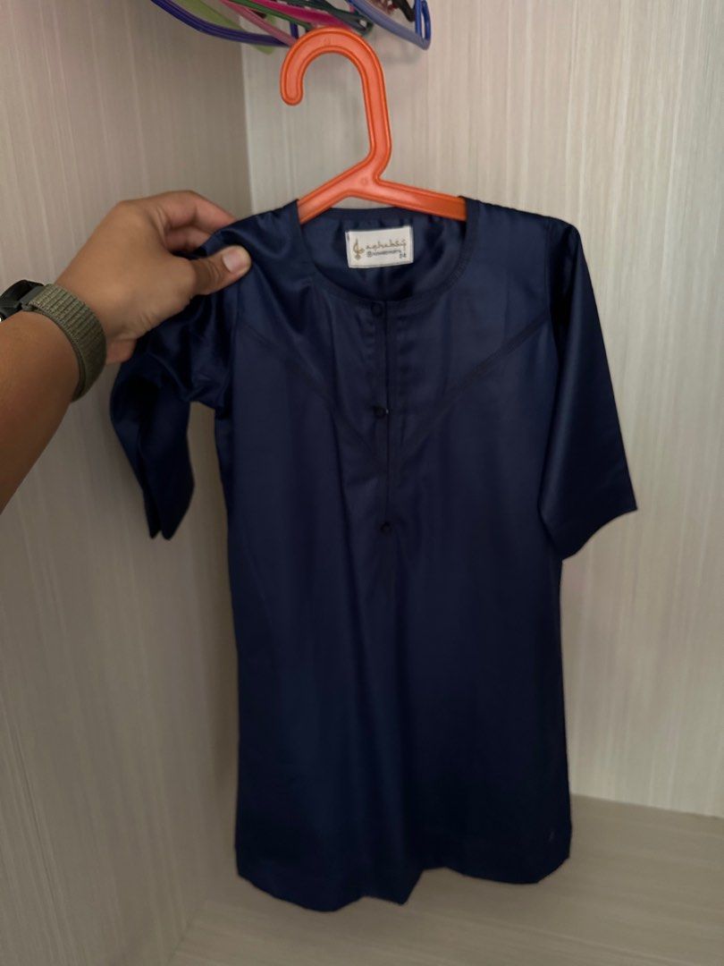 Dark blue Jubah for baby, Babies & Kids, Babies & Kids Fashion on Carousell