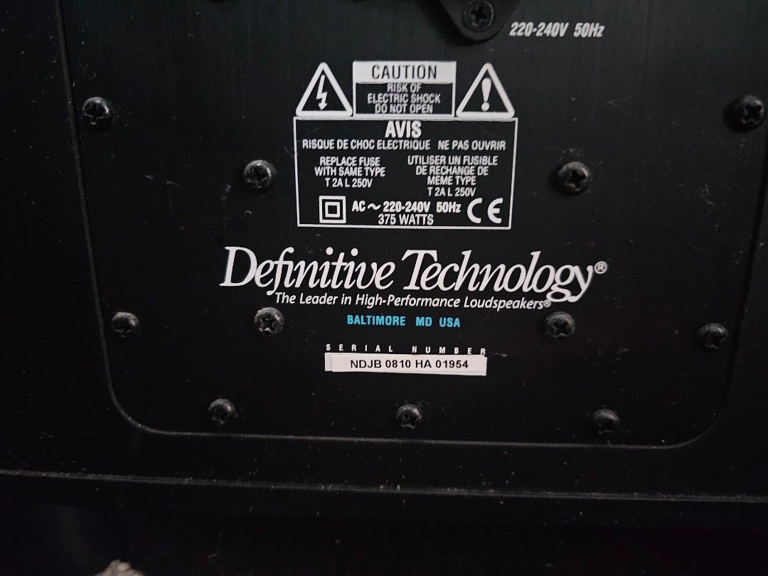 Definitive Technology ProSub 800 - High Output Compact 300W Powered ...