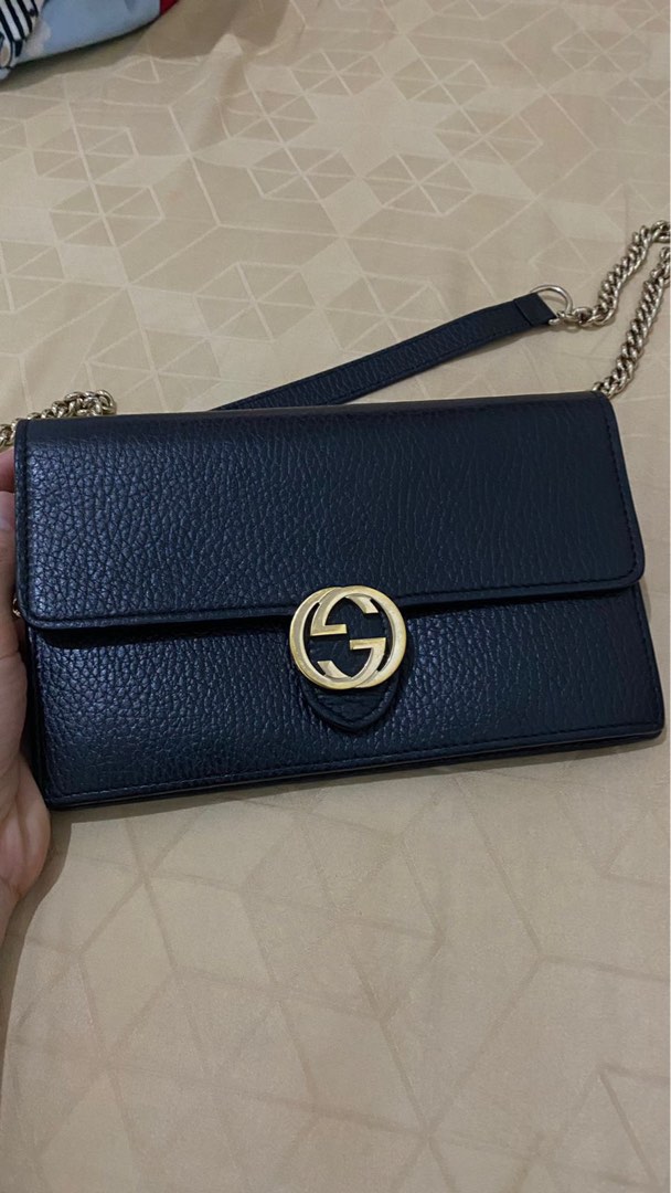 gucci woc interlocking crossbody, Barang Mewah, Tas & Dompet di Carousell