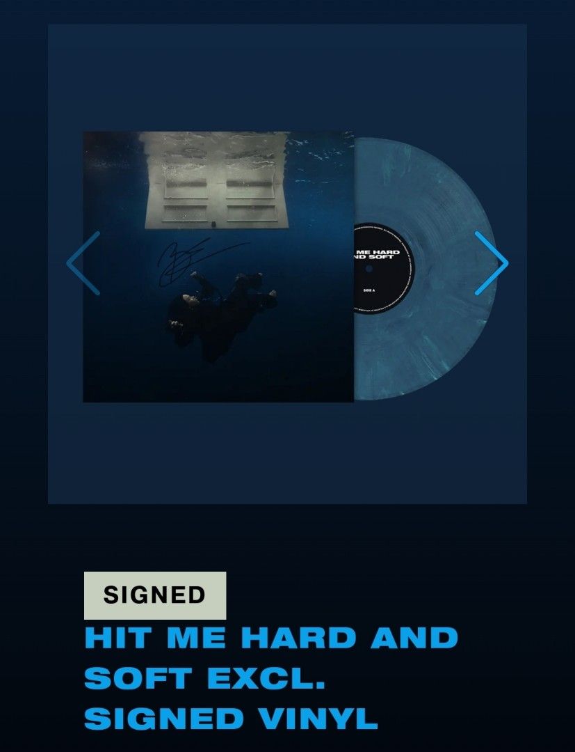 HAND SIGNED Billie Eilish Vinyl Record | Limited Stocks | 2 Copies Left ...