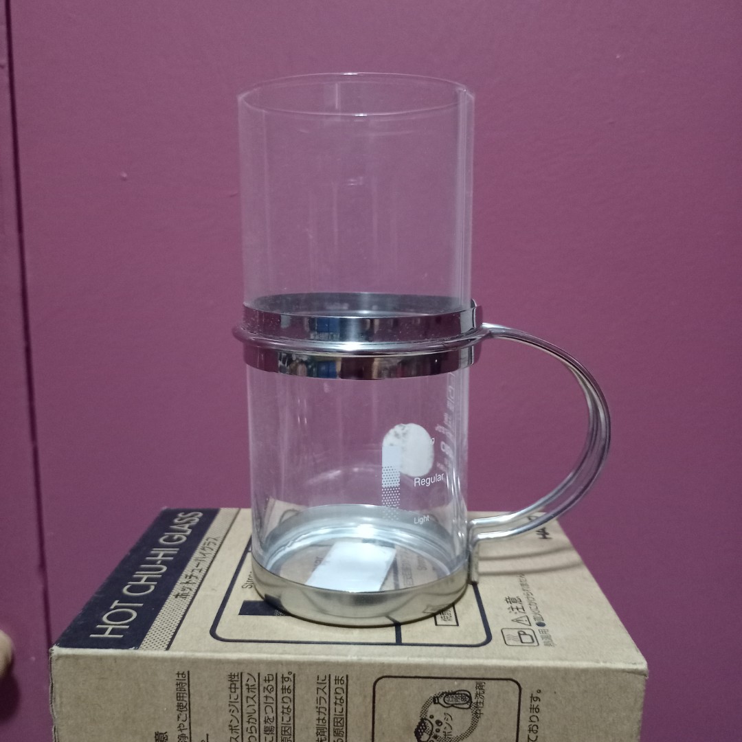 HARIO HEAT RESISTANT CHU-HI GLASS, Furniture & Home Living, Kitchenware ...