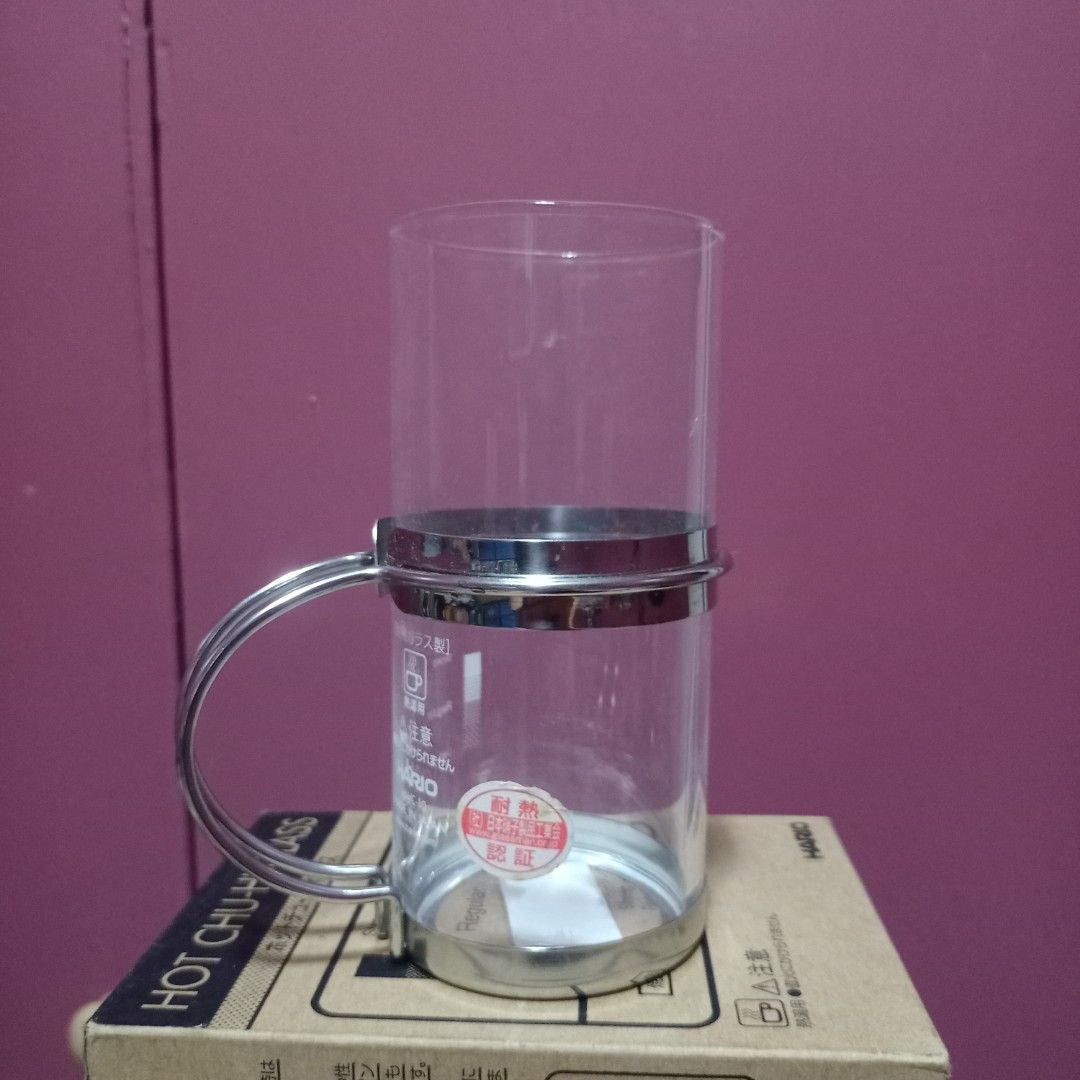 HARIO HEAT RESISTANT CHU-HI GLASS, Furniture & Home Living, Kitchenware ...