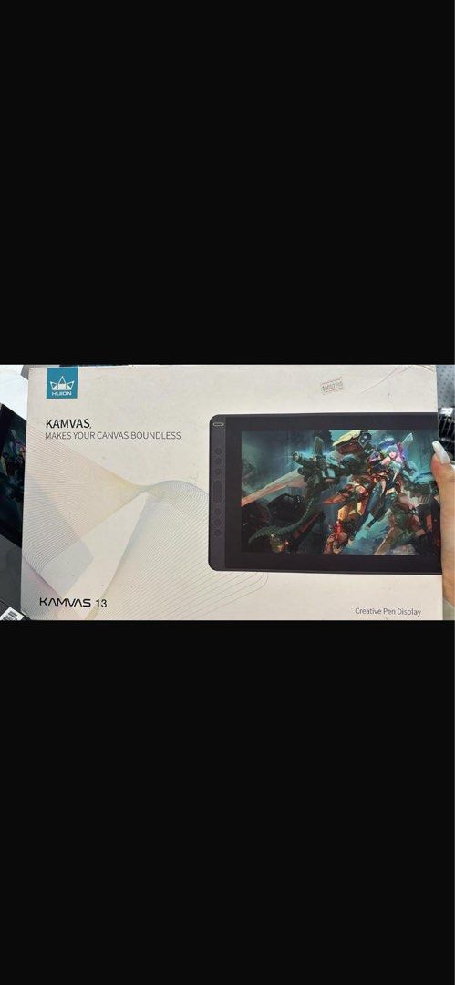 Huion Kanvas 13 portable drawing tablet $1320- (原價$2200 畫板6折）, 電腦＆科技 ...