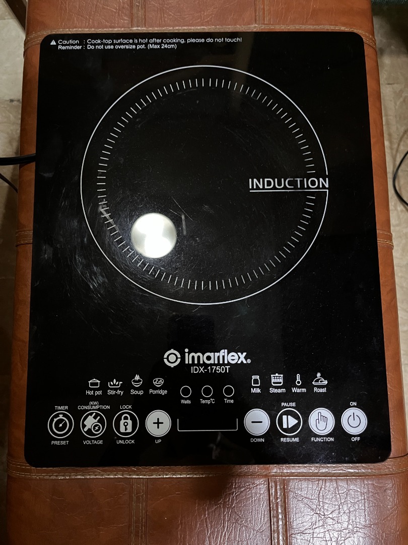 Imarflex IDX-1750T Single Burner Induction Cooker (Black), TV & Home ...