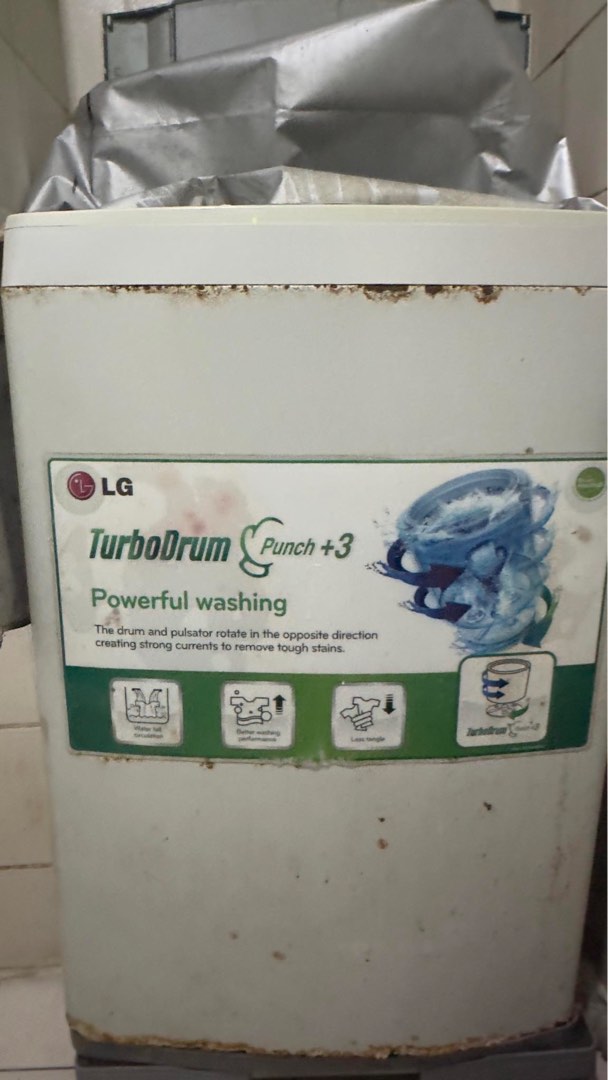 LG Turbo Drum 6.5k, TV & Home Appliances, Washing Machines and Dryers ...