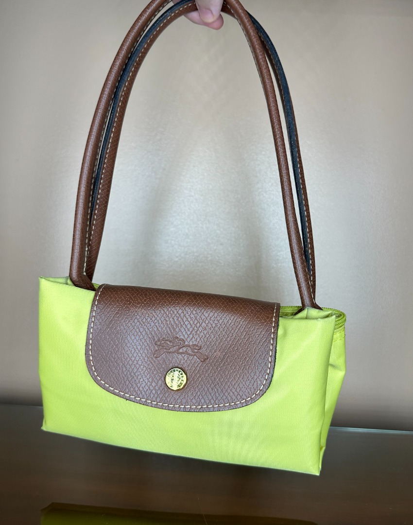 Longchamp Le Pliage Tote Bag in Neon Green, Luxury, Bags & Wallets on ...