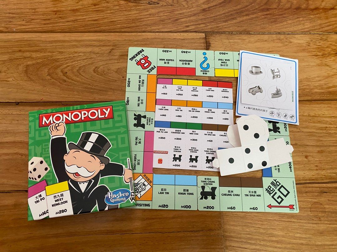 Mcdonald's Monopoly Game Board, Hobbies & Toys, Toys & Games on Carousell
