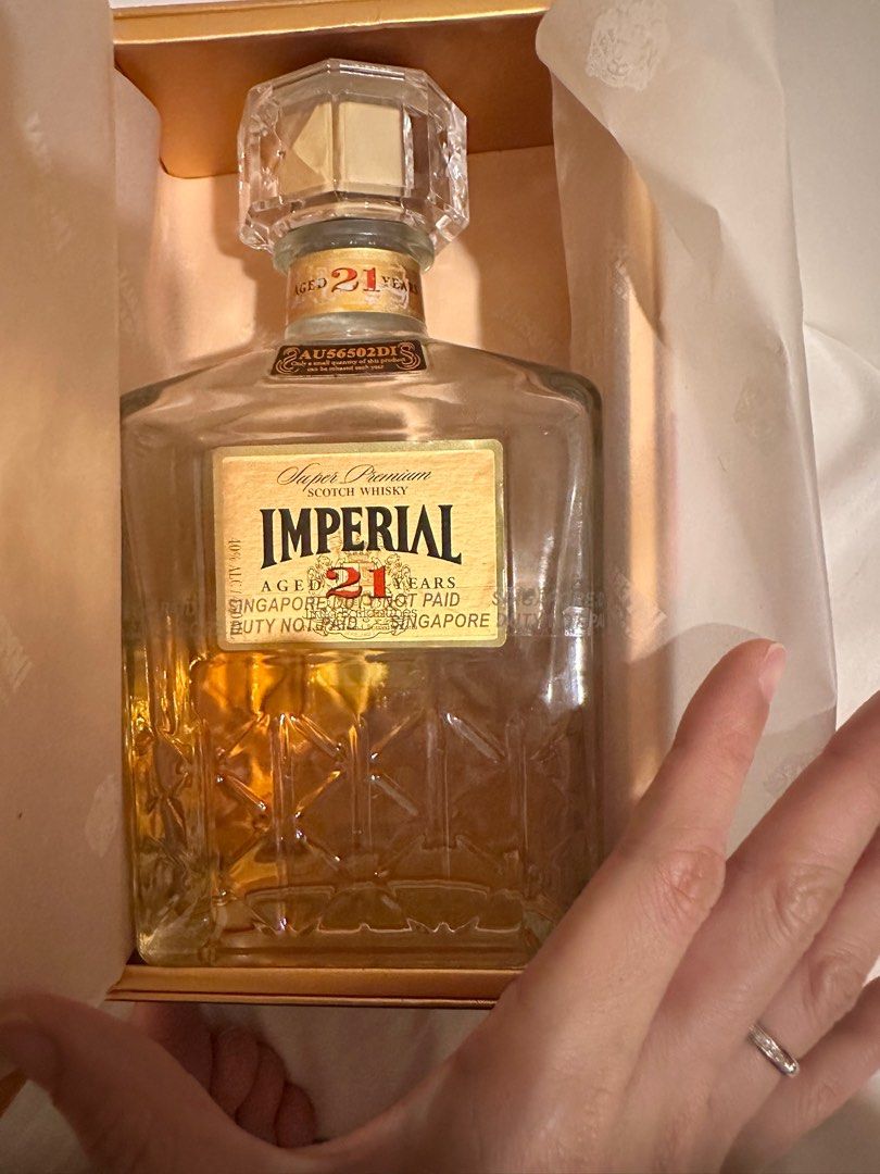 Minuman dan Botol Miras Imperial Aged 21 Years 450 ML + Dus, Antik ...