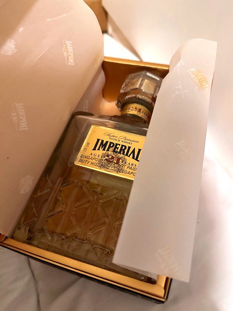 Minuman dan Botol Miras Imperial Aged 21 Years 450 ML + Dus, Antik ...