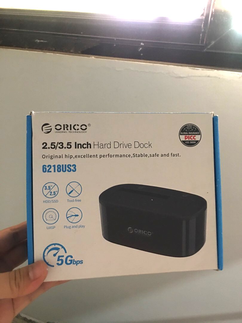 ORICO 2.5 3.5 Hard Drive Dock HDD Enclosure, Computers & Tech, Parts ...