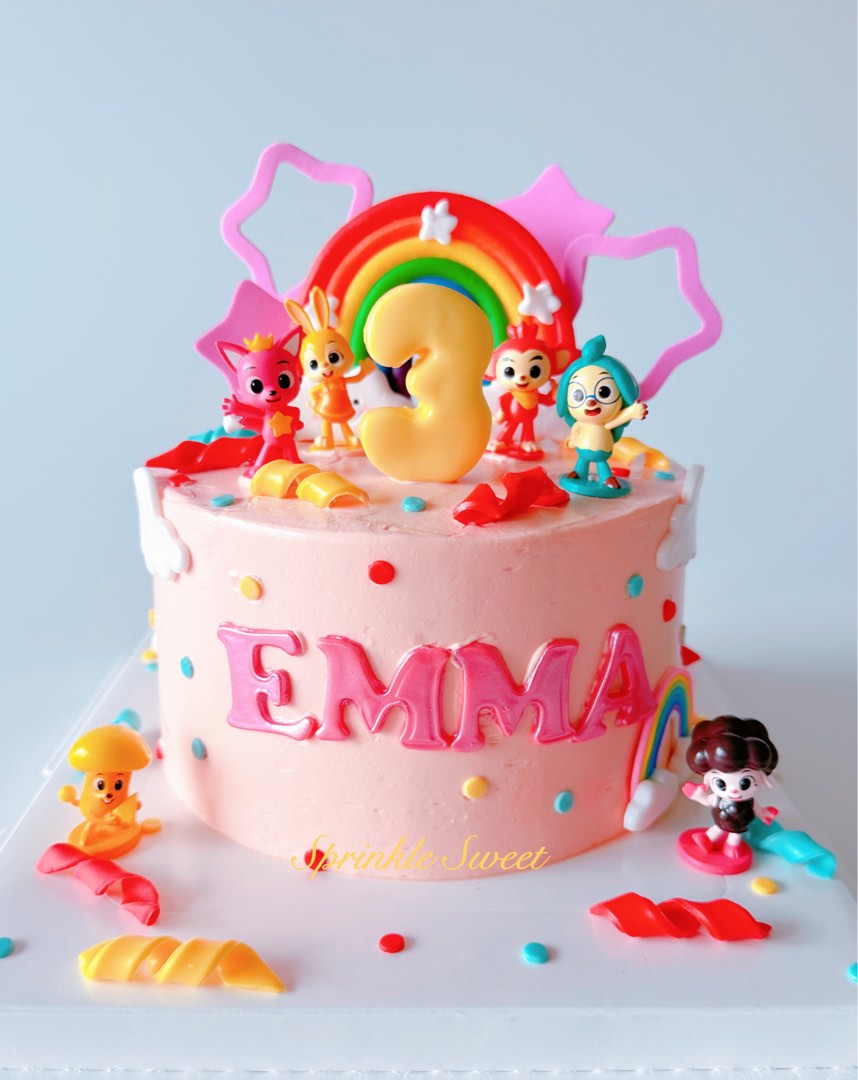 Pinkfong and hogi birthday cake/ babyshark/ customised cake, Food ...