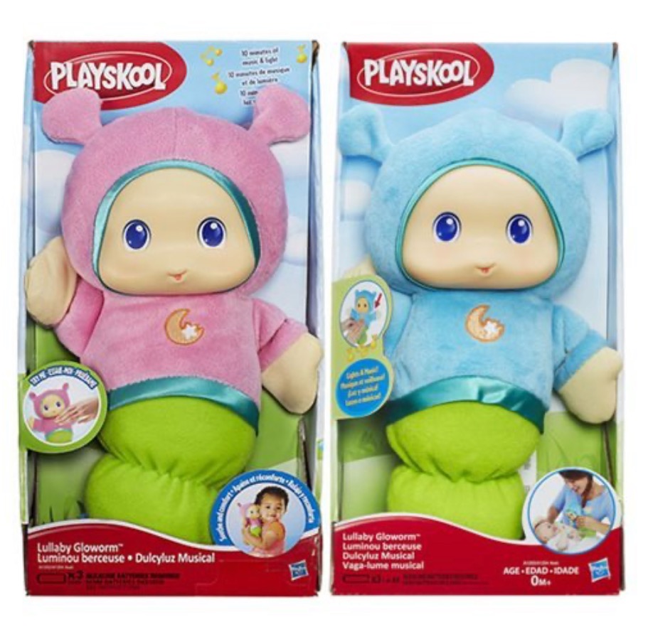 PLAYSKOOL MUSICAL LULLABY GLOWORM SLEEP AIDS TOY WITH MUSIC & GLOW ...