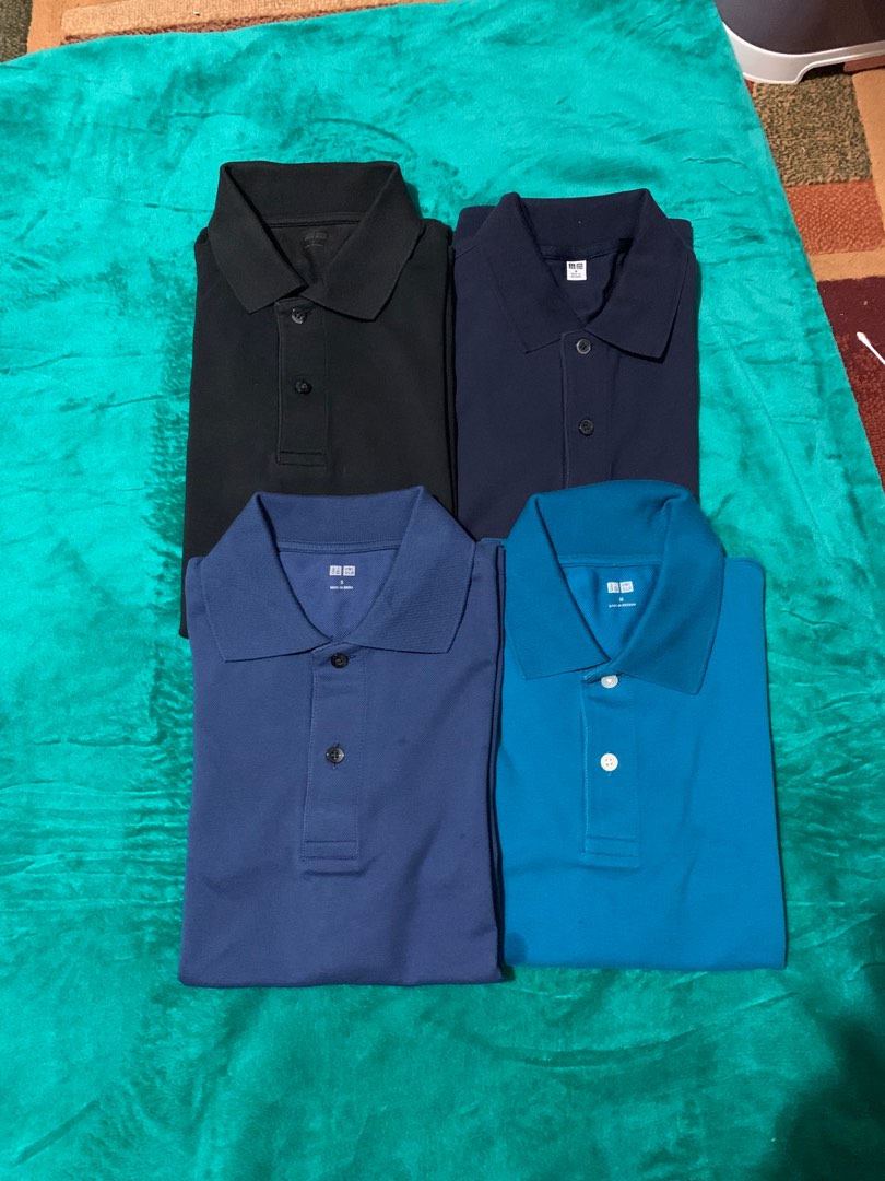 Polo UNIQLO, Fesyen Pria, Pakaian , Atasan di Carousell