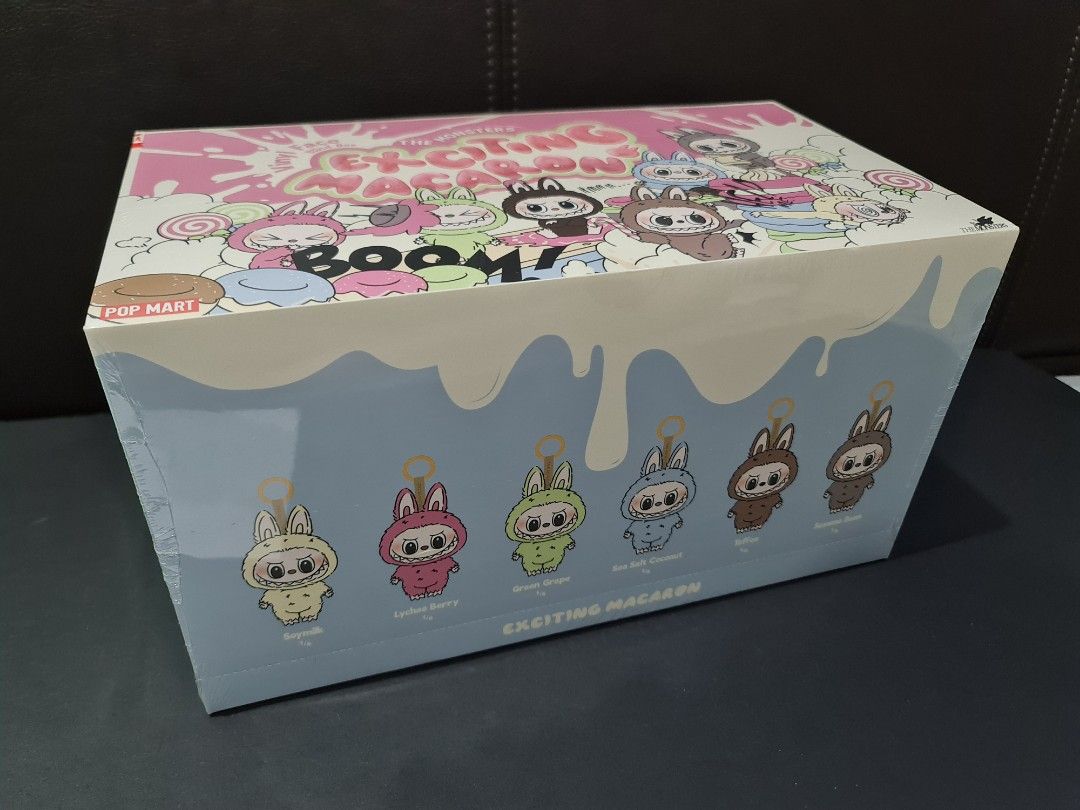 Pop Mart The Monsters (Labubu V1) Tasty Macarons Vinyl Face Blind Box (Sealed Full Box), Hobbies ...