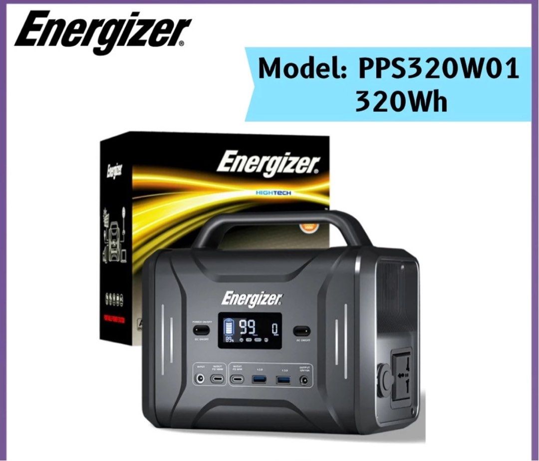 Power station Rental - ENERGIZER PPS320W01 PORTABLE POWER PACK STATION ...