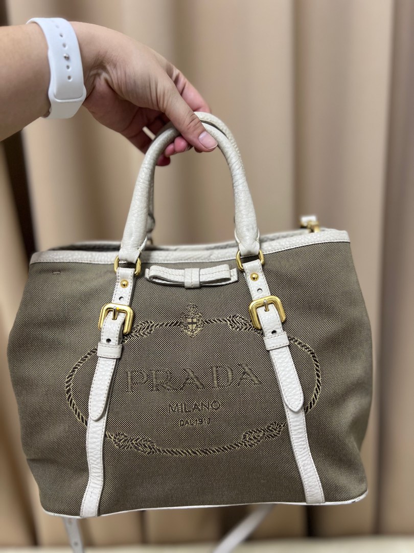 PRADA AUTH TWO WAY, Luxury, Bags & Wallets on Carousell