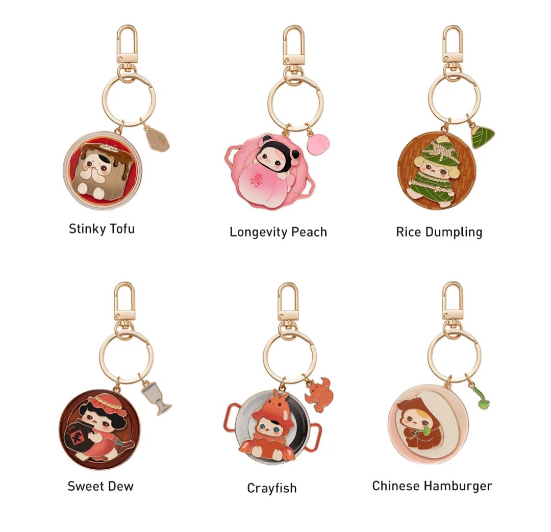 Pucky Feast Pendant/Crayfish/Steamed Bun/Longevity Peach/Pucky Feast ...