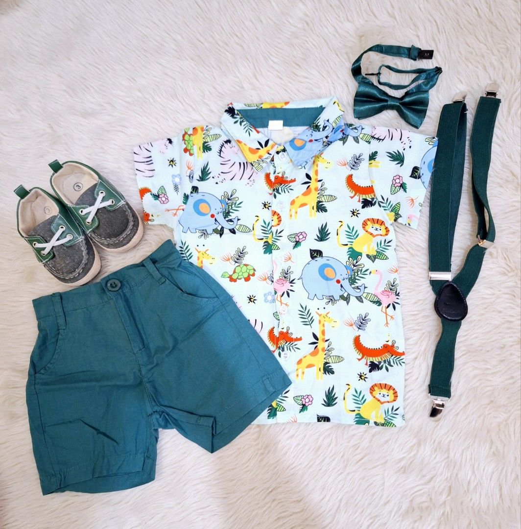 Safari Themed Outfit Set for Kids Boy, Babies & Kids, Babies & Kids ...