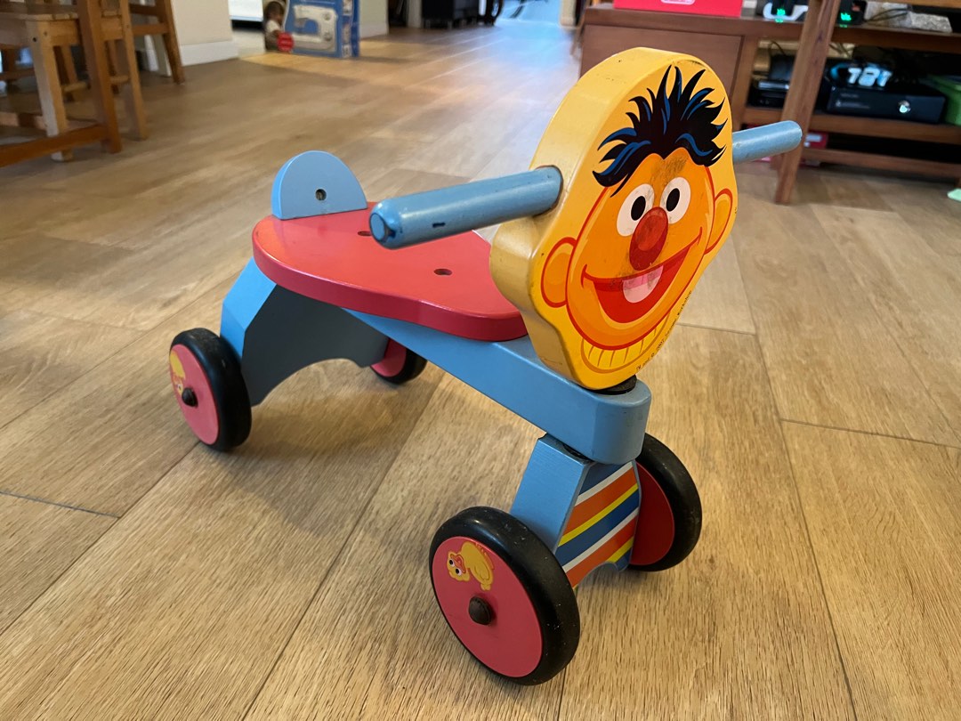 Sesame Street Ernie push cart, Hobbies & Toys, Toys & Games on Carousell