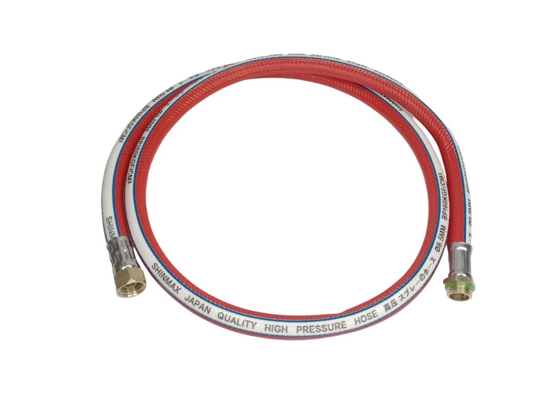 SHINMAX JAPAN HIGH-PRESSURE WASHER HOSE EXTENSION, 8.5mm with FITTINGS ...