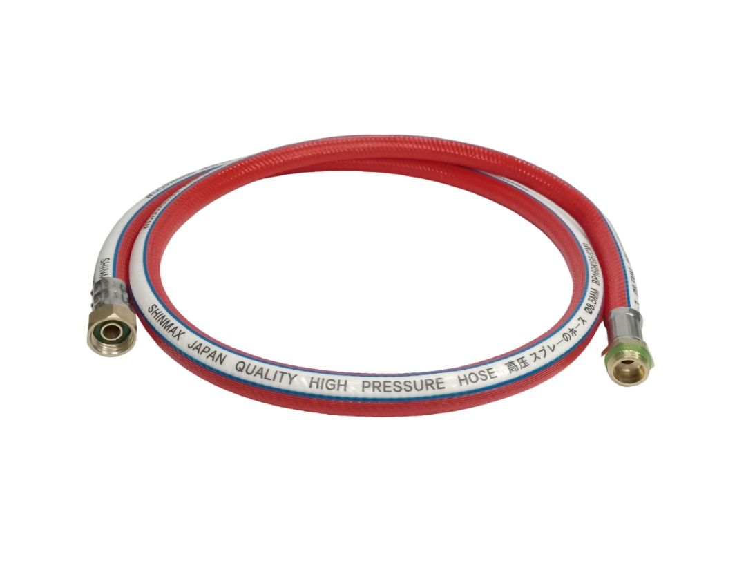 SHINMAX JAPAN HIGH-PRESSURE WASHER HOSE EXTENSION, 8.5mm with FITTINGS ...
