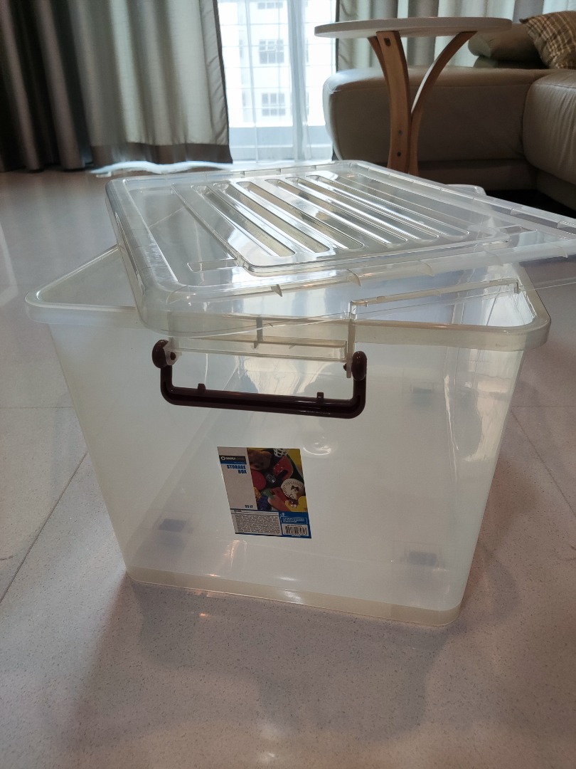 Simply Living Storage Box with wheels Large Size 55L, Furniture & Home ...