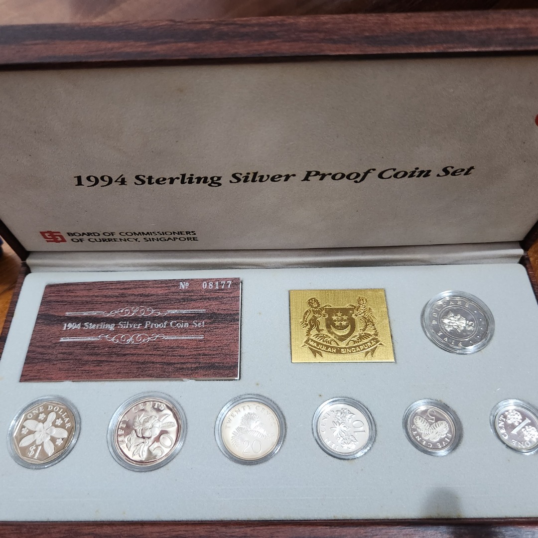 Singapore 1994 and 1996 silver proof Coin set, Hobbies & Toys, Memorabilia & Collectibles ...