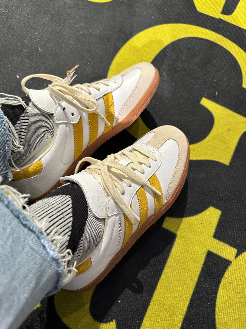 Sporty and Rich Samba Gold, Women's Fashion, Footwear, Sneakers on ...