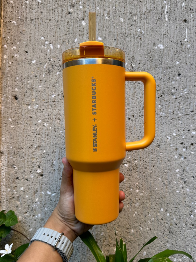 Starbucks x Stanley Mustard 40oz, Furniture & Home Living, Kitchenware ...
