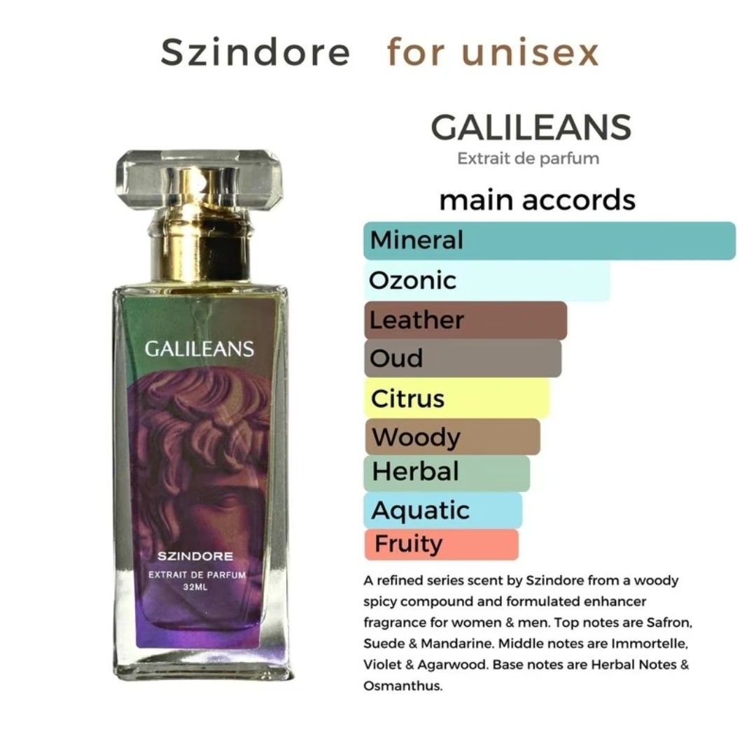 Szindore Galileans, Beauty & Personal Care, Fragrance & Deodorants on Carousell