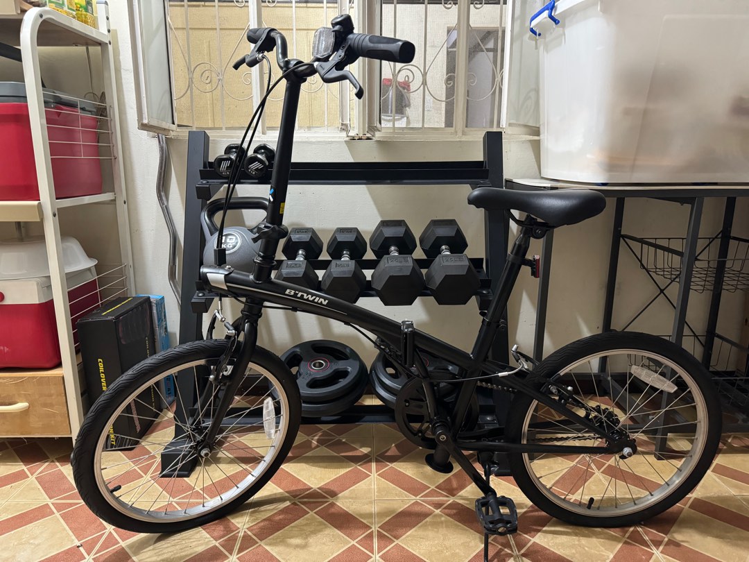 Tilt 100 20in Folding Bike - Black, Sports Equipment, Bicycles & Parts ...