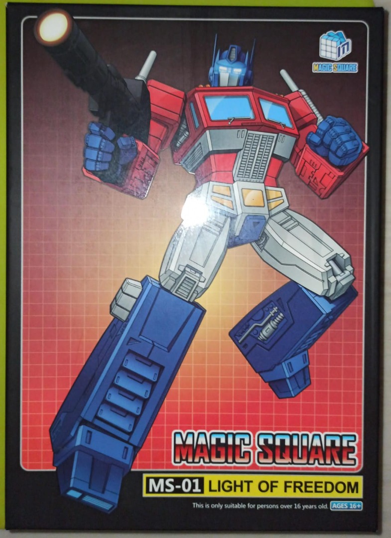 Transformers Masterpiece Optimus Prime Magic Square Light of Freedom ...
