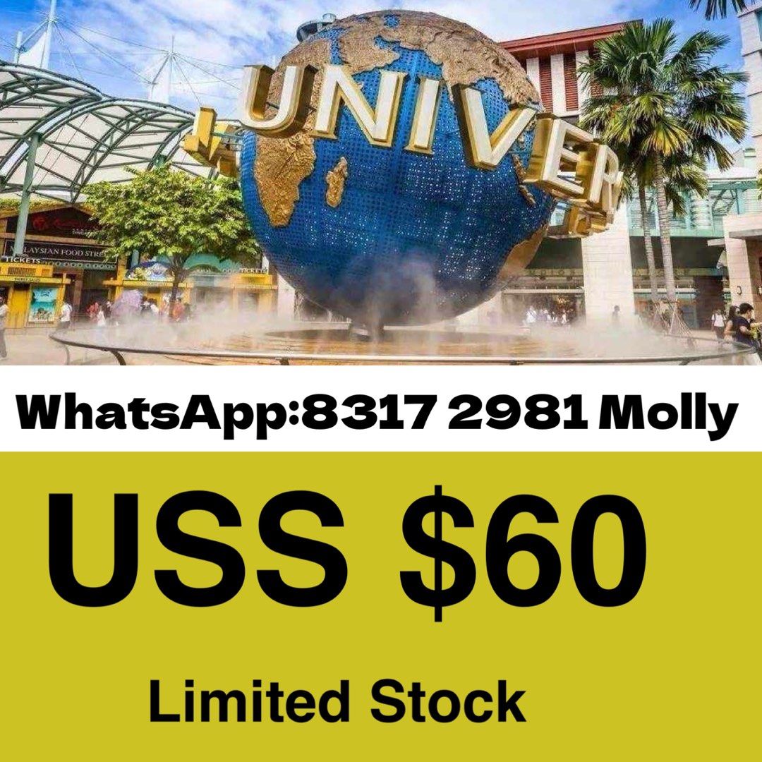 USS tickets Universal studios singapore Sentosa, Tickets & Vouchers ...
