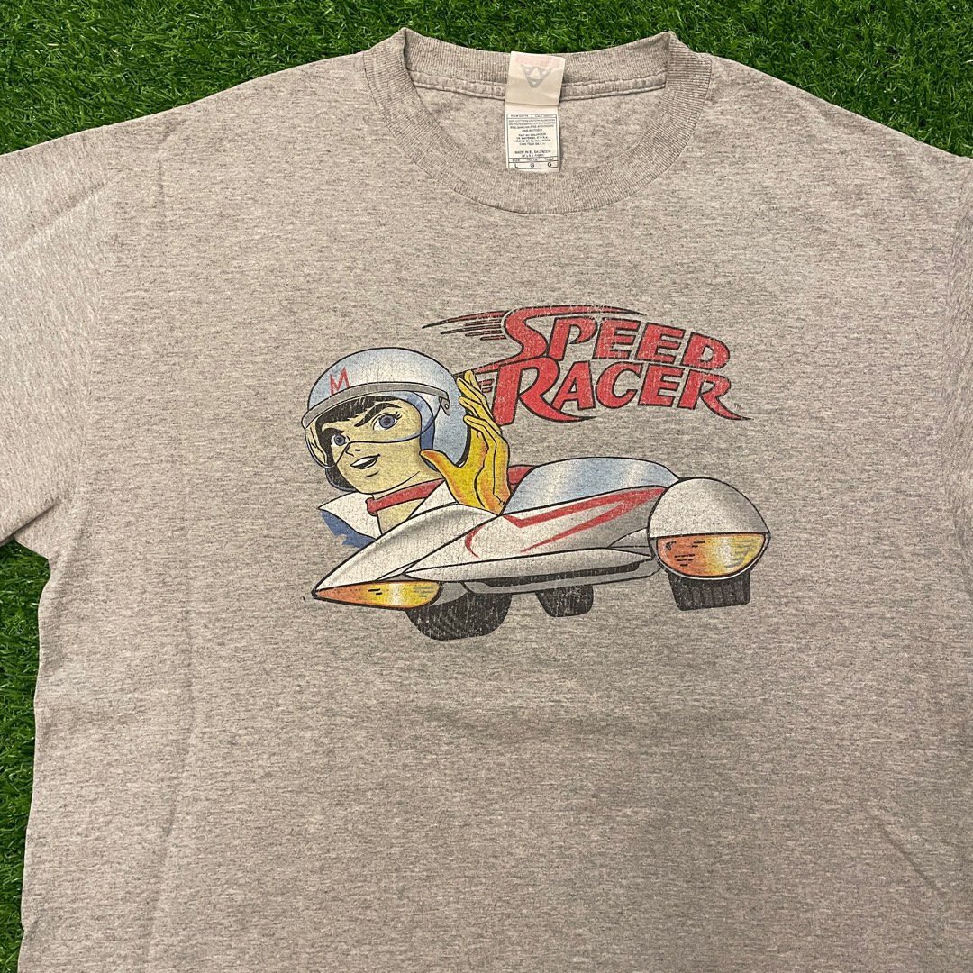 Vintage 2000s Speed Racer Animated Series Promo Tee, Men's Fashion ...