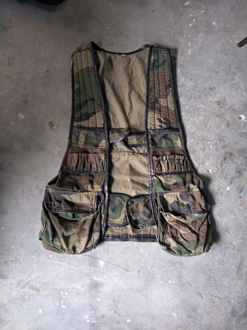 Vintage Hunting Redneck Vest Army Camo Realtree with Shotgun Shell ...