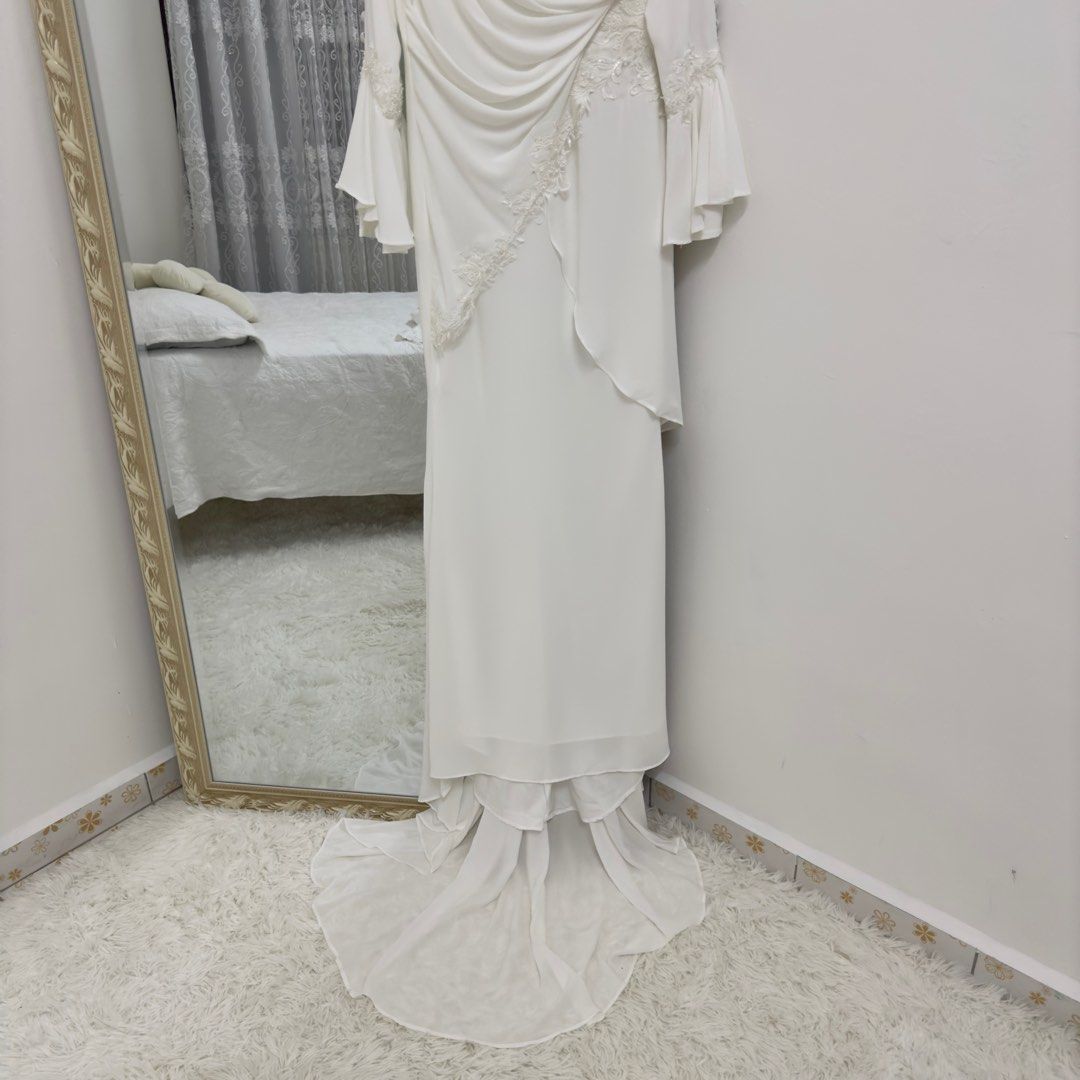 Wedding/Nikah Trisya Dress (Hijabstahub), Women's Fashion, Dresses ...
