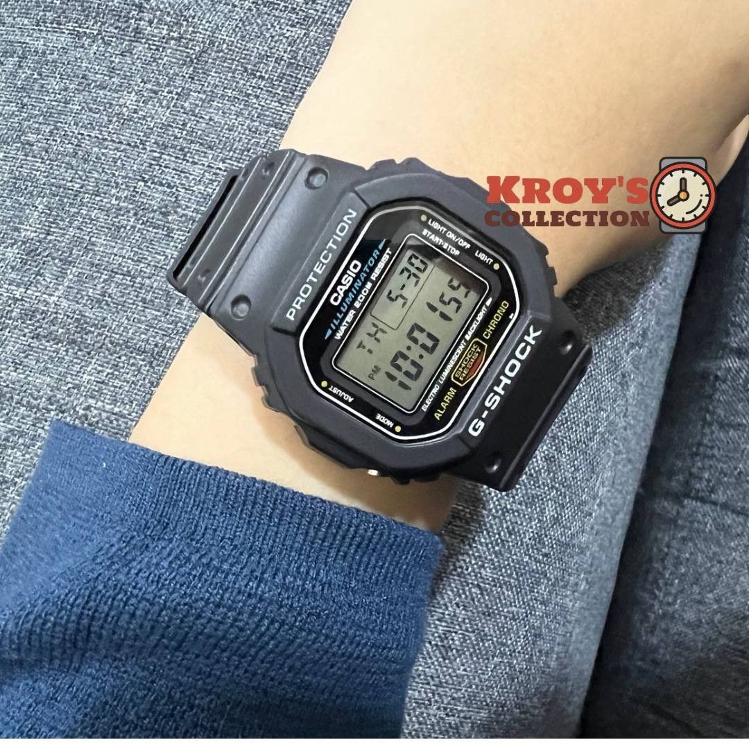 100% Original Casio G-Shock DW-5600E-1 Digital Resin Band Men Sports Watch, Men's Fashion ...