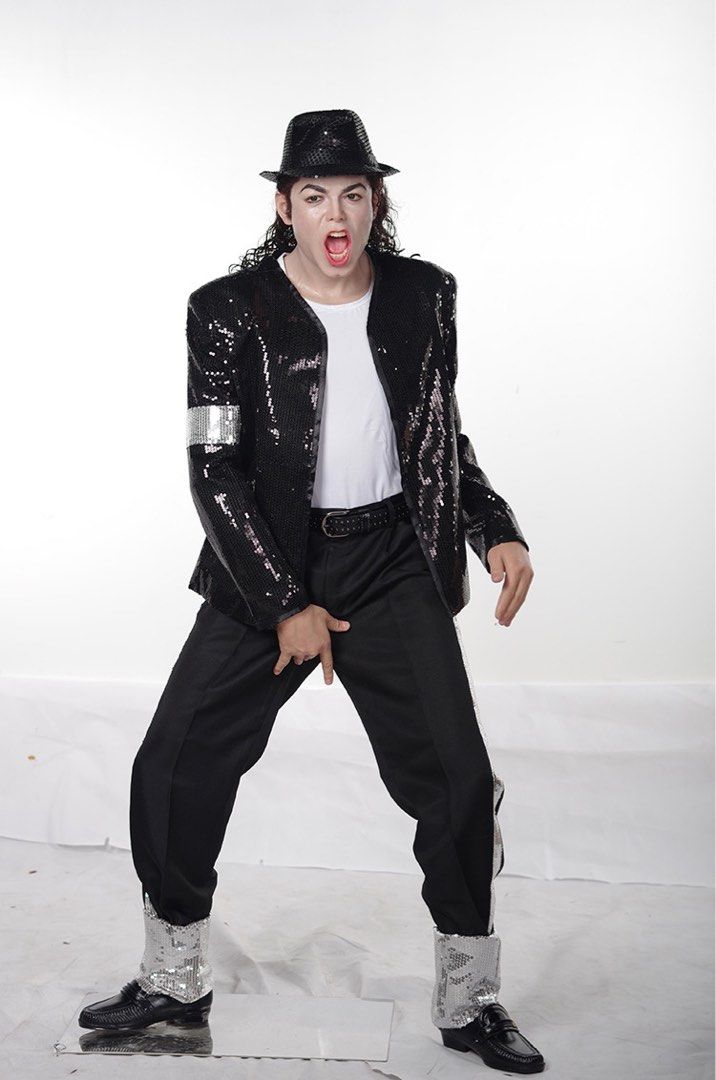 179cm Michael Jackson Billie Jean Life Size Statue Wax Figure American ...
