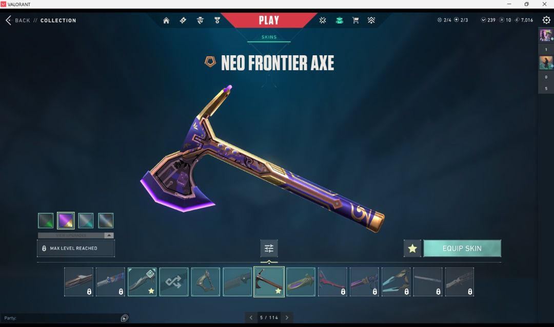 4 Knives 15 VP Skins Cheap Valorant Account with Champions 2023 Vandal ...