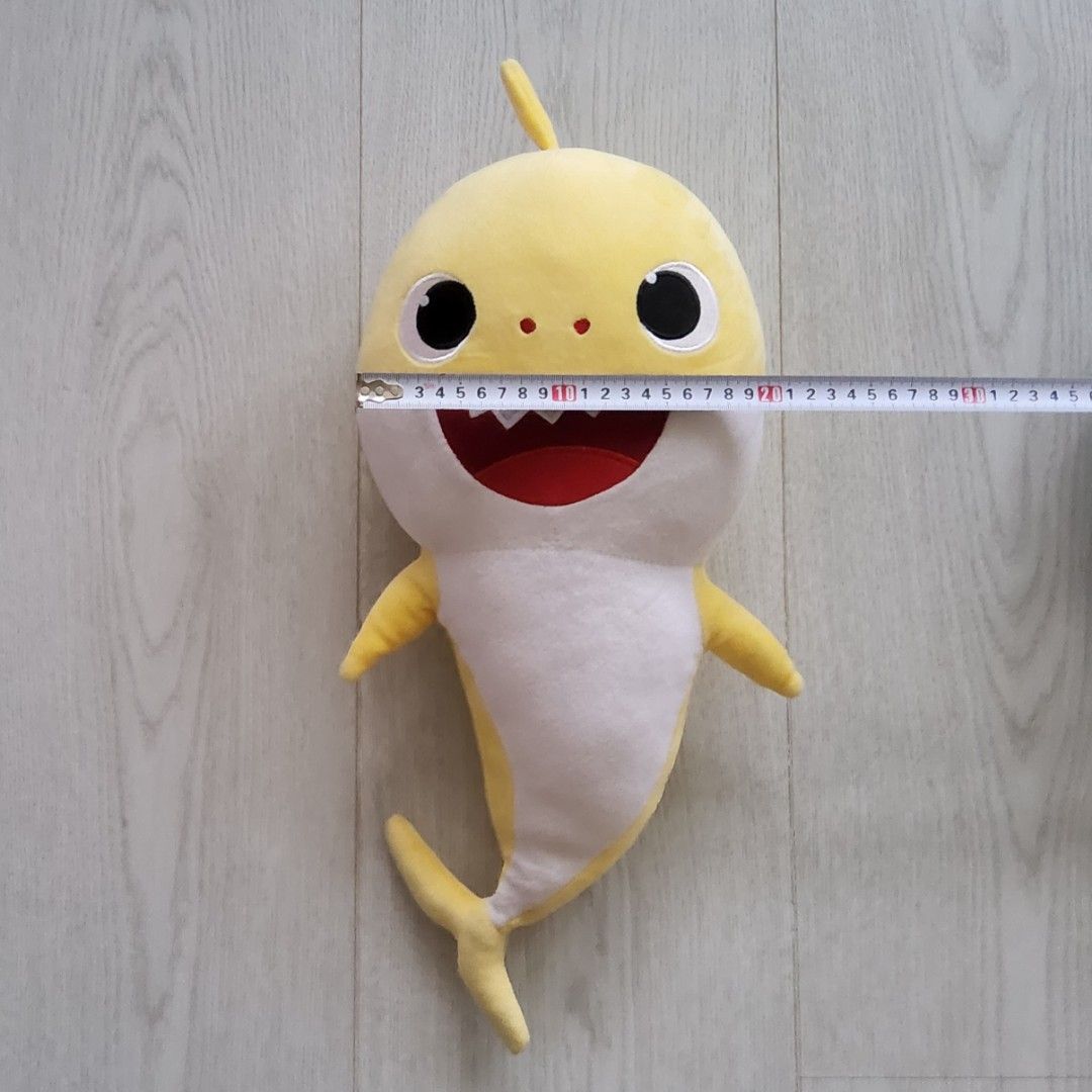 50cm Baby Shark Plush Stuffed Soft Toy Yellow BabyShark Doll Children ...