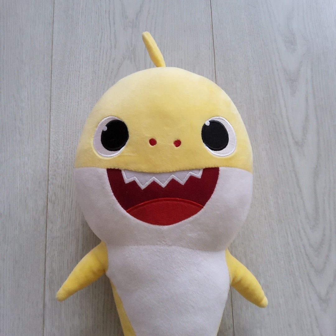50cm Baby Shark Plush Stuffed Soft Toy Yellow BabyShark Doll Children ...