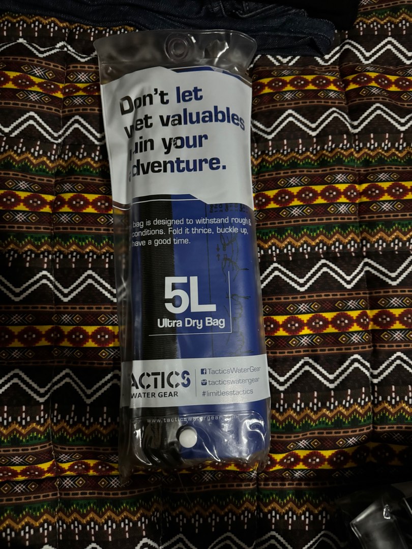 5 Liters Tactics Water Gear Ultra Dry Bag (Blue), Women's Fashion, Bags ...